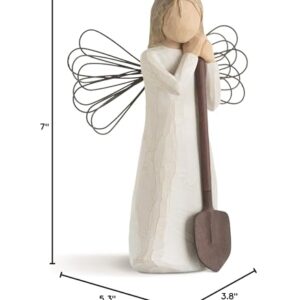 Willow Tree Angel of The Garden, Bringing Forth a Garden of Love and Beauty, Gift to Celebrate Friendships, People with Green Thumbs, Sculpted Hand-Painted Angel Figurine