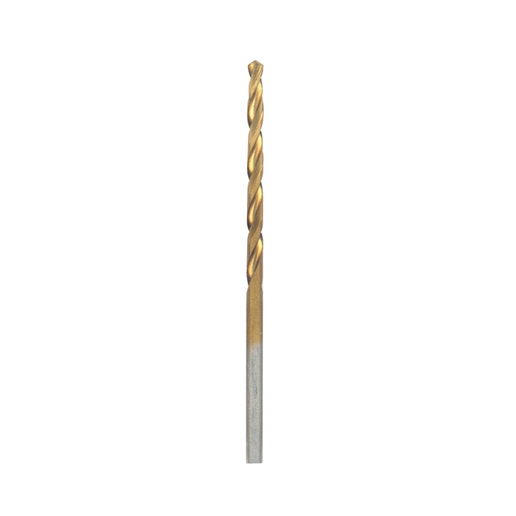 BOSCH TI4133 3/32 In. x 2-1/4 In. Titanium Nitride Coated Metal Drill Bit with 3/8 In. Reduced Shank for Applications in Heavy-Gauge Carbon Steels, Light Gauge Metal, Hardwood, 1-Piece