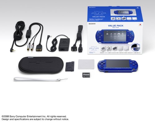 PSP "PlayStation Portable" Value Pack Metallic Blue (PSPJ-20003) [maker production end]