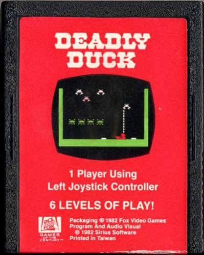 Atari Video Computer System Cartridge - Deadly Duck