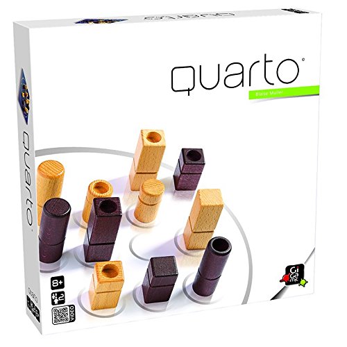 Quarto | Wooden Strategy Board Game for Adults and Families | Ages 8+ | 2 Players | 15 Minutes