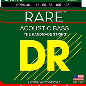 DR Strings Rare- Phosphor Bronze Acoustic5 String Bass 45-125