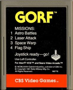 atari video computer system cartridge - gorf