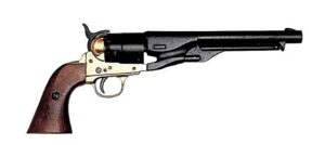 denix m1861 navy issue brass revolver - non-firing replica