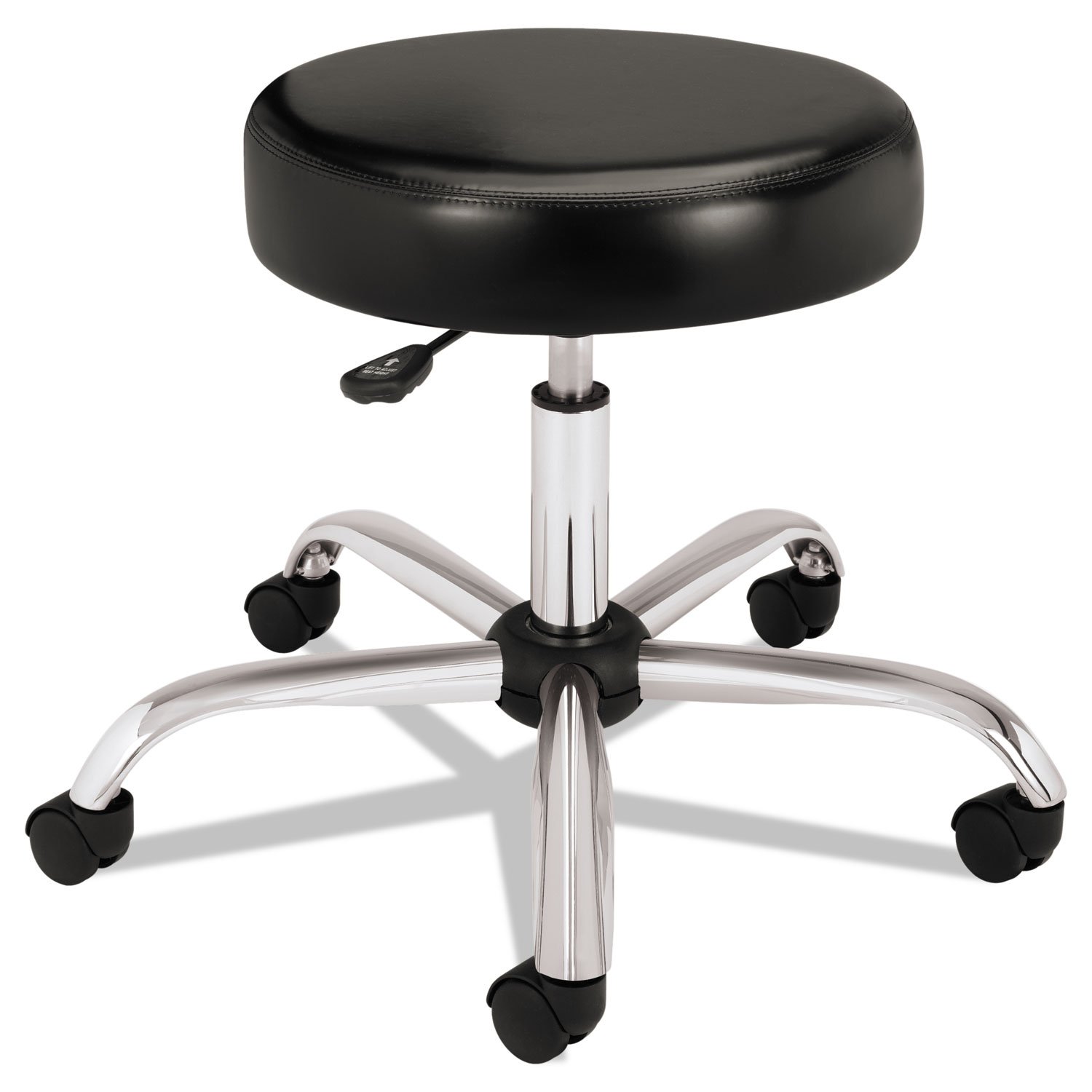 HON HONMTS01EA11 Medical Vinyl Backless Exam Stool, Black (HMTS01), Back