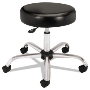 hon honmts01ea11 medical vinyl backless exam stool, black (hmts01), back