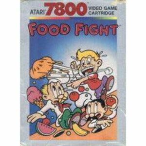 atari 7800 food fight video game cartrigde