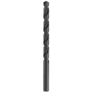 bosch bl4145 1-piece 9/32 in. x 4-1/4 in. fractional jobber black oxide drill bit for applications in light-gauge metal, wood, plastic