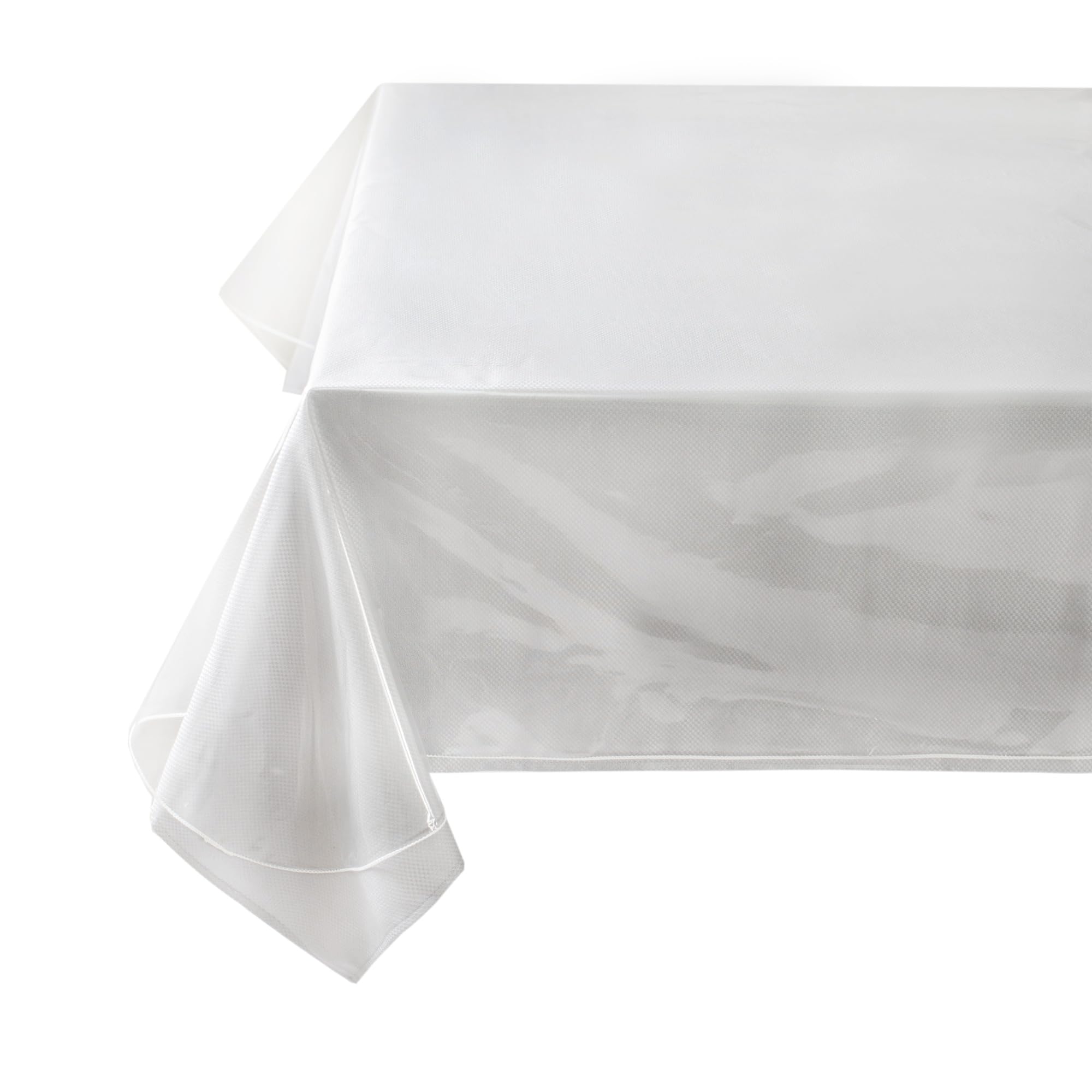 Benson Mills Heavy Duty Clear Plastic Tablecloth Protector, 100% Waterproof Table Cloth, Oil Spill Proof, Table Cover for Dining Tables, Parties and Holidays (54" x 70" Rectangular)