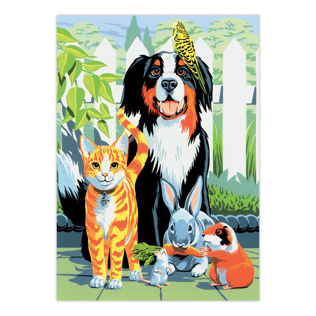 Royal & Langnickel Painting by Numbers Junior Small Art Activity Kit, Small Family Pets