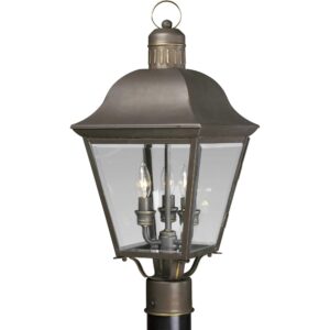 progress lighting p5487-20 andover outdoor, 9-1/2-inch diameter x 20-1/2-inch height, antique bronze