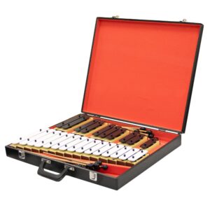 Basic Beat BBA25-25-Note Resonator Bells Set with Protective Case, Ideal for Beginners and Music Teachers, Rich Octave Range Sound