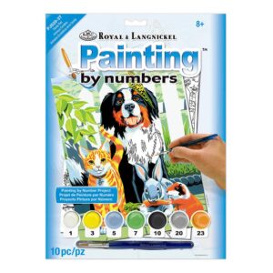 royal & langnickel painting by numbers junior small art activity kit, small family pets