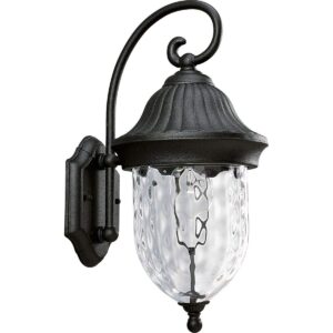 progress lighting p5828-31 coventry outdoor, 8-inch width x 17-1/4-inch height, black