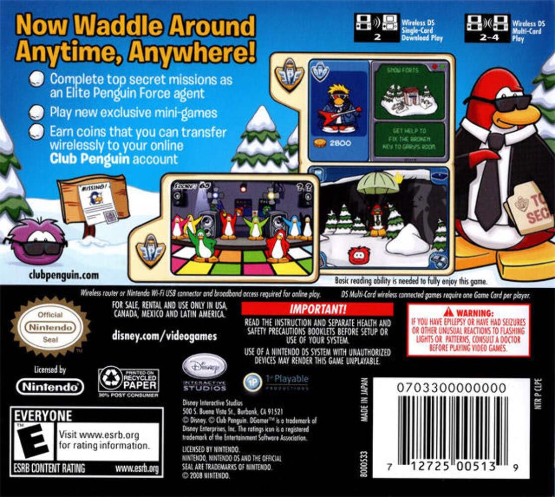 Club Penguin: Elite Penguin Force - Nintendo DS