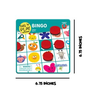 PlayMonster Take N Play Anywhere Bingo - Magnetic Pieces in Magnetic Travel Friendly Tin for Fun on the Go- For Ages 4+