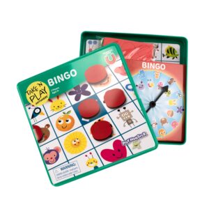 PlayMonster Take N Play Anywhere Bingo - Magnetic Pieces in Magnetic Travel Friendly Tin for Fun on the Go- For Ages 4+