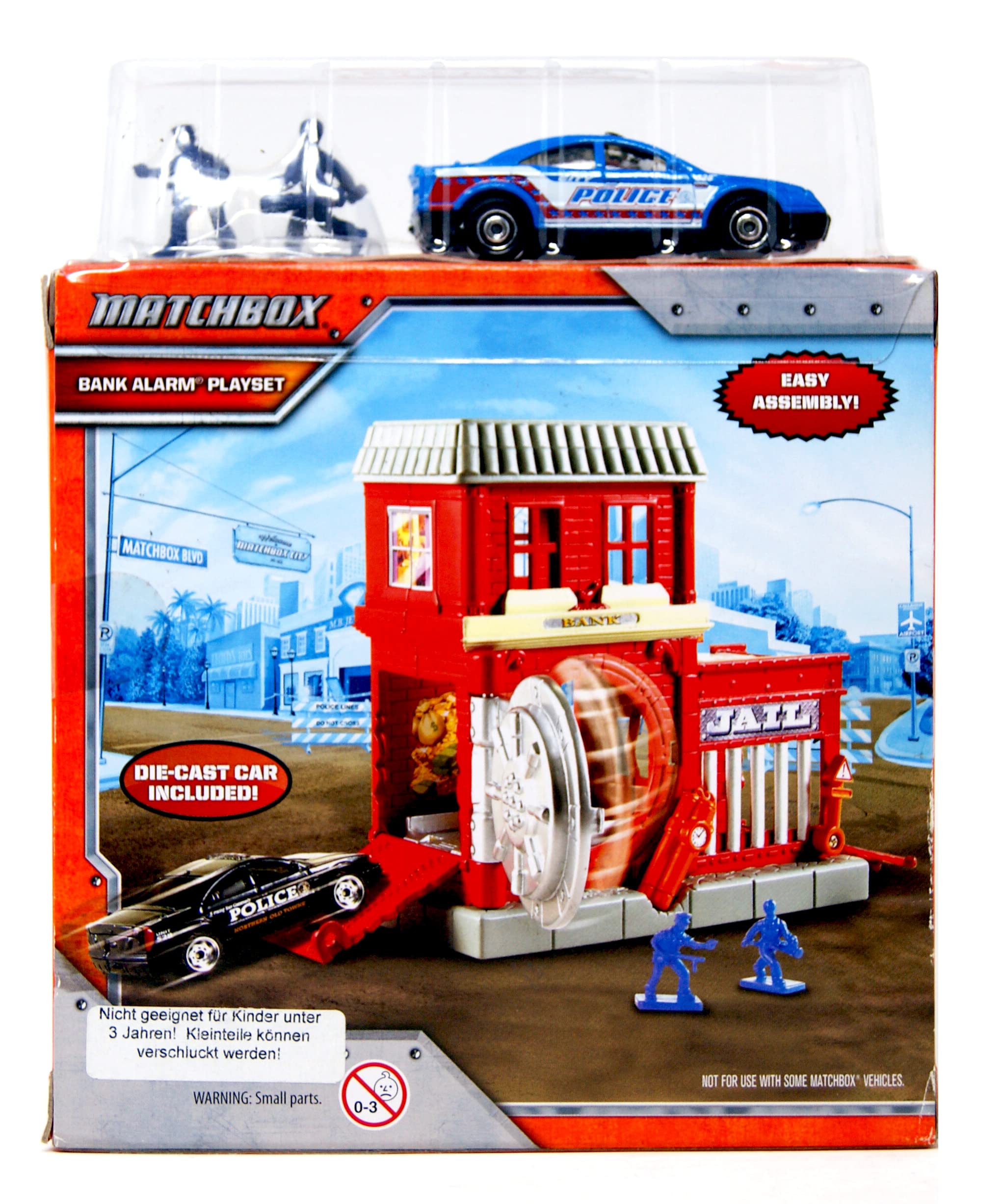 Matchbox Bank Alarm Playset with Die-Cast Car