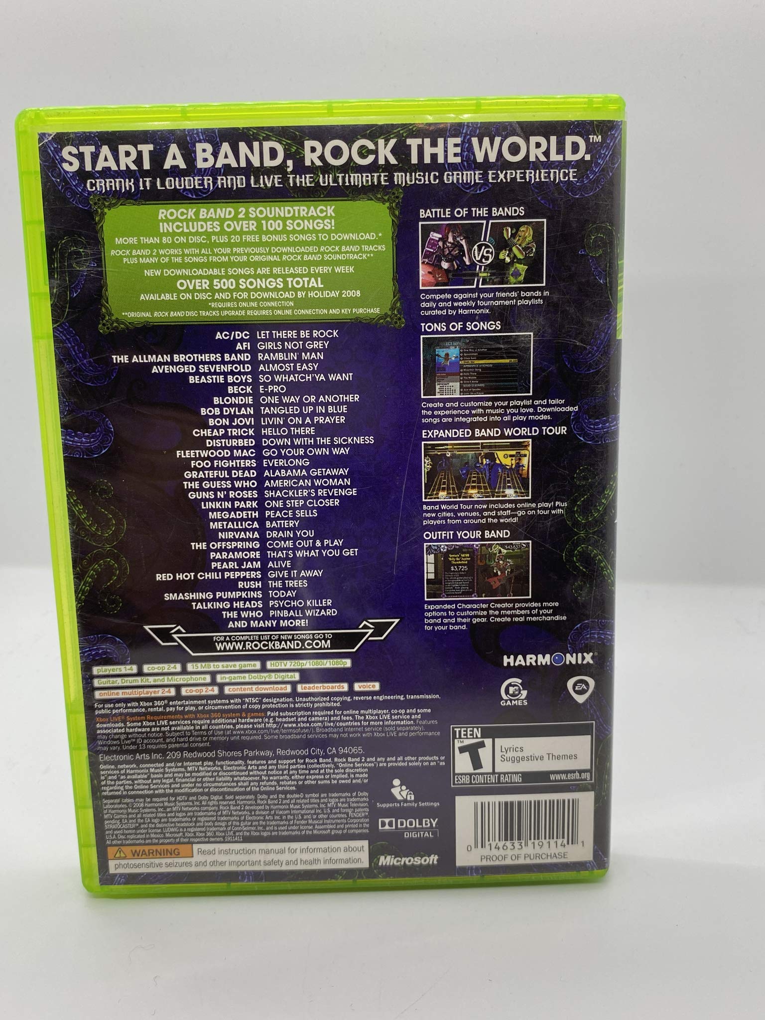 Rock Band 2 - Xbox 360 (Game only)