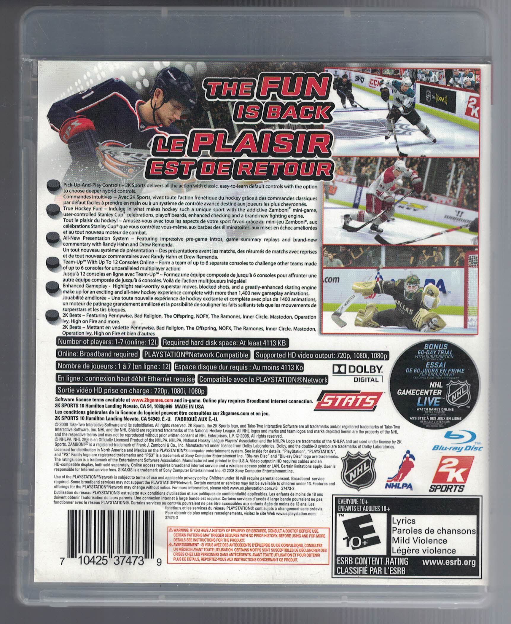 NHL 2K9 - Playstation 3