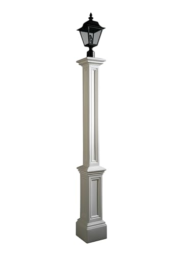 Mayne 5835-WH Signature Outdoor Lamp Post, 9.5x9.5, White