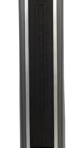 Lasko Oscillating Ceramic Tower Space Heater with Logic Center Digital Remote Control, Adjustable Thermostat, Timer, 2 Heat Settings, Overheat Protection, 29 Inches, Gray, 5572