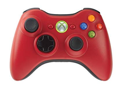 Xbox 360 Limited Edition Red Wireless Controller and Play & Charge Kit