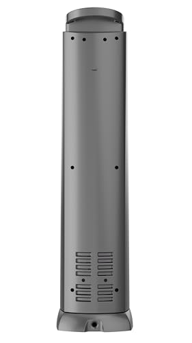 Lasko Oscillating Ceramic Tower Space Heater with Logic Center Digital Remote Control, Adjustable Thermostat, Timer, 2 Heat Settings, Overheat Protection, 29 Inches, Gray, 5572