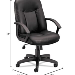 BSXVL601ST11 - Basyx VL601 Series Leather Mid-Back Swivel/Tilt Chair