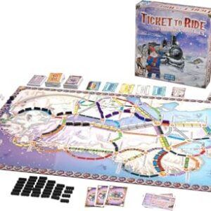 Ticket to Ride Nordic Countries Board Game - Embark on a Scandinavian Railway Adventure! Fun Family Game for Kids & Adults, Ages 8+, 2-3 Players, 30-60 Minute Playtime, Made by Days of Wonder