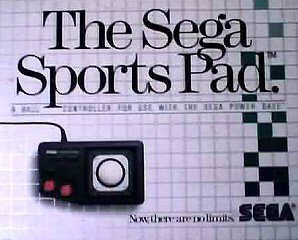 the sega sports pad: a ball controller for use with the sega master system power base