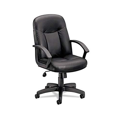 BSXVL601ST11 - Basyx VL601 Series Leather Mid-Back Swivel/Tilt Chair