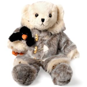 bearington iggy and lou, penguin & polar bear for christmas decoration, 14 inch christmas teddy bear, ideal christmas bear gift for toddlers, kids & teens