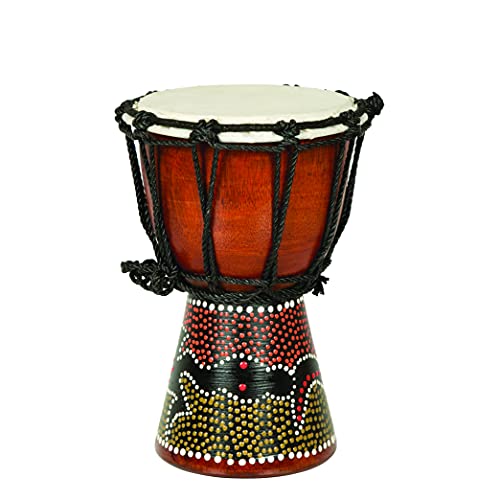 X8 Celtic Labyrinth Djembe Drum with Bag