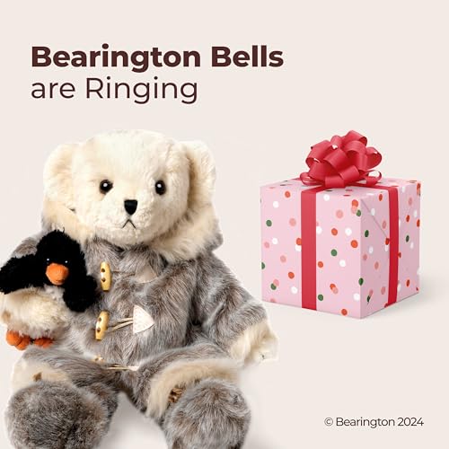 Bearington Iggy and Lou, Penguin & Polar Bear for Christmas Decoration, 14 Inch Christmas Teddy Bear, Ideal Christmas Bear Gift for Toddlers, Kids & Teens