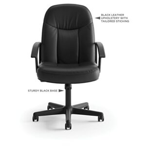 BSXVL601ST11 - Basyx VL601 Series Leather Mid-Back Swivel/Tilt Chair