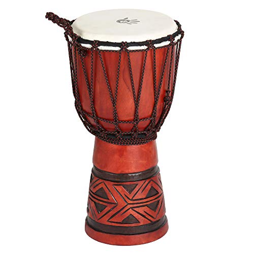 X8 Celtic Labyrinth Djembe Drum with Bag