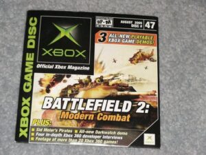 xbox demo, disc #47, august 2005 (3 all new playable demos, battlefield 2: modern combat, pirates, darkwatch)