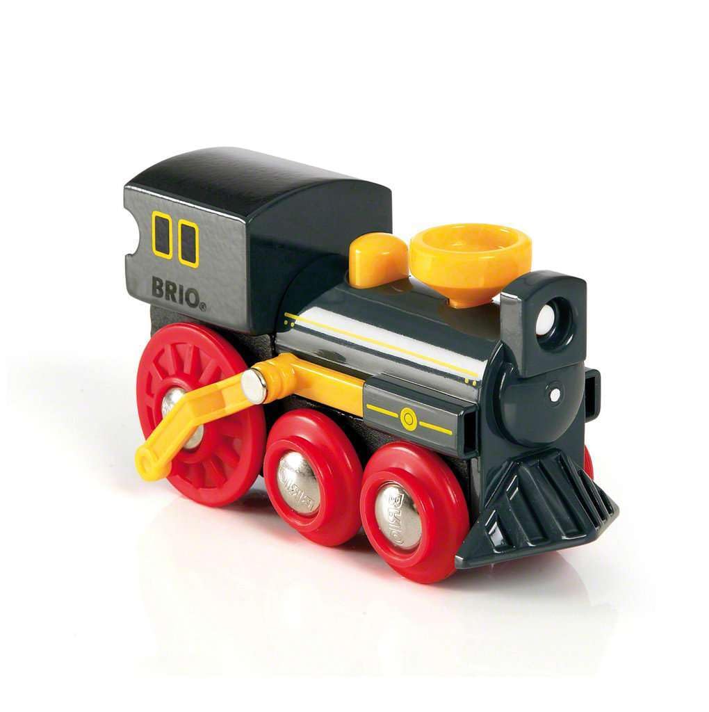 BRIO Old Steam Engine - Authentic Piston Action Toy | Ideal for Imaginative Play | Fully Compatible Wooden Railway Sets | Perfect for Ages 3+