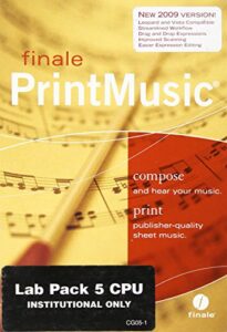 printmusic 2009 5-user labpack