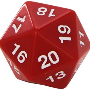 Koplow Games Red Jumbo Dice D20 Count Down 55mm Dice