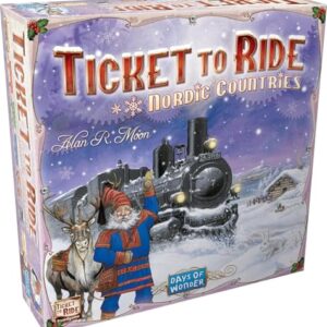 Ticket to Ride Nordic Countries Board Game - Embark on a Scandinavian Railway Adventure! Fun Family Game for Kids & Adults, Ages 8+, 2-3 Players, 30-60 Minute Playtime, Made by Days of Wonder