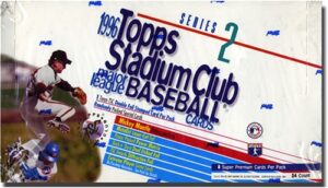 1996 topps stadium club series 2 mlb trading cards box