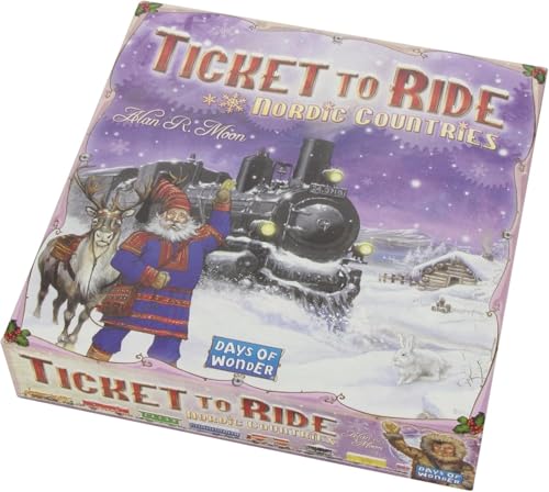 Ticket to Ride Nordic Countries Board Game - Embark on a Scandinavian Railway Adventure! Fun Family Game for Kids & Adults, Ages 8+, 2-3 Players, 30-60 Minute Playtime, Made by Days of Wonder