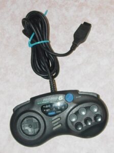 sg propad 6 gamepad contoller for sega genesis by interact # sv-439