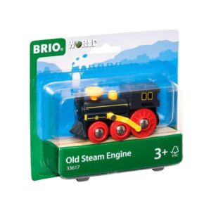 BRIO Old Steam Engine - Authentic Piston Action Toy | Ideal for Imaginative Play | Fully Compatible Wooden Railway Sets | Perfect for Ages 3+