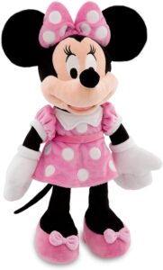 disney 16" minnie mouse in pink dress plush doll