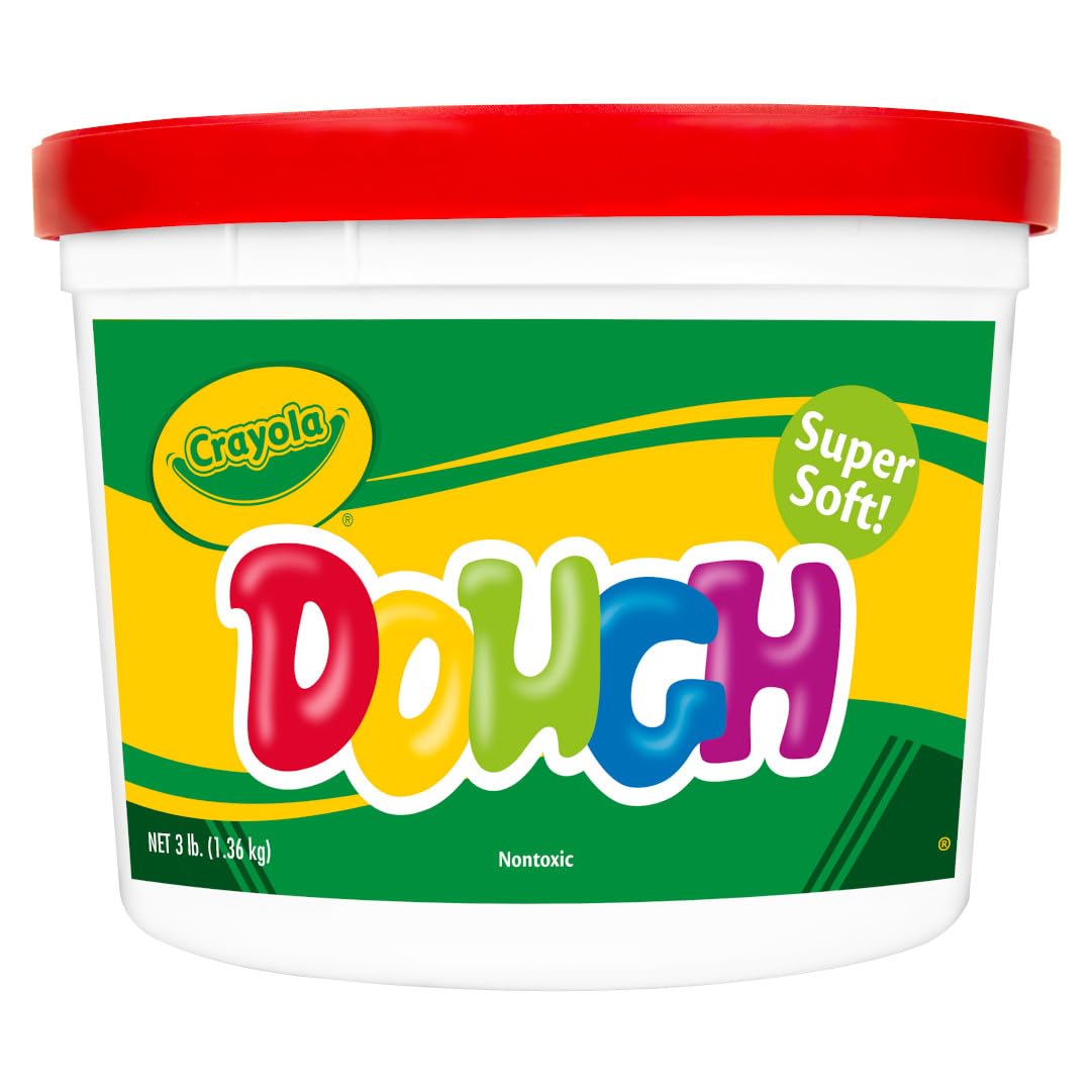 Crayola Dough - Red (3lb), Bulk Modeling Dough for Kids, Clay Alternative, Resealable Tub, Ages 3+, Great for Kids Arts & Crafts