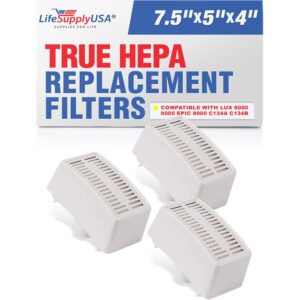 lifesupplyusa hepa filter 47404 compatible with aerus electrolux guardian/lux 9000