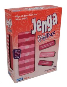 jenga girl talk edition pink game